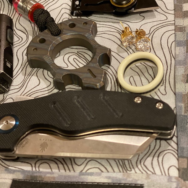 EDC Hank Topography Themed Hank Men's Handkerchief Women's Handkerchief ...