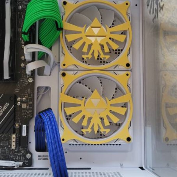 Tropical Palm Tree PC Fan Cover – Decorative Gaming Computer Fan Grill ...