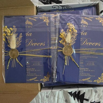 Acrylic Wedding Invitation Quinceanera Invitation, Elegant Red Design ...