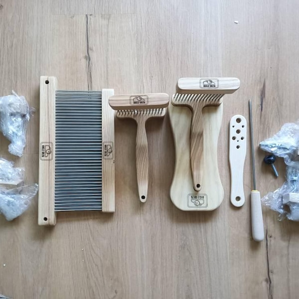 Wool Drum Carding Machine: Fiber Picker With Hand Carder Brushes - Etsy