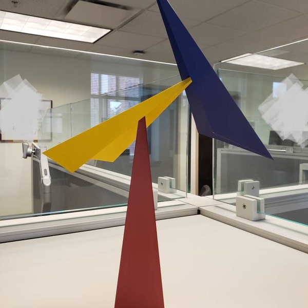Red Blue Yellow Acuti Standing Mobile Kinetic Sculpture - Etsy