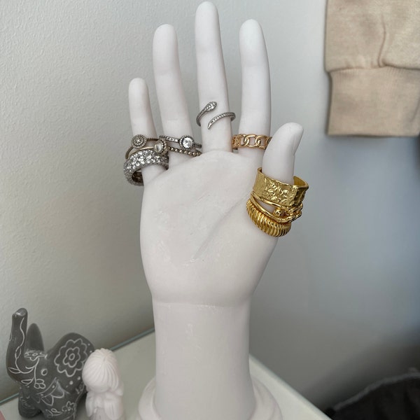 Hand – Ring Holder Statue Made of Alabaster - Etsy
