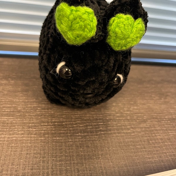 Crochet Love Bunny Plush, Handmade Stuffed Animal, Crocheted Gift ...