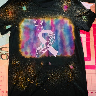 Cancer Ribbon Feather Design SVG PNG DXF - Etsy
