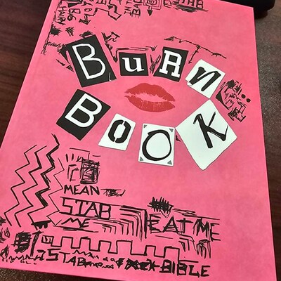Burn Book Replica BLANK or MOVIE VERSION, 8.5x11, Matte Hardcover - Etsy