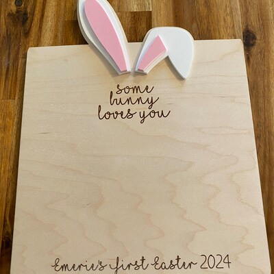 My First Easter Sign, Some Bunny Loves You, Kids Milestones, Footprint ...