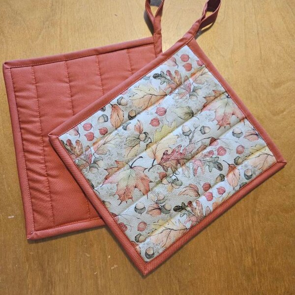 Casserole or Pie Carrier Heat Shield Batting Mauve Floral Includes 13 ...