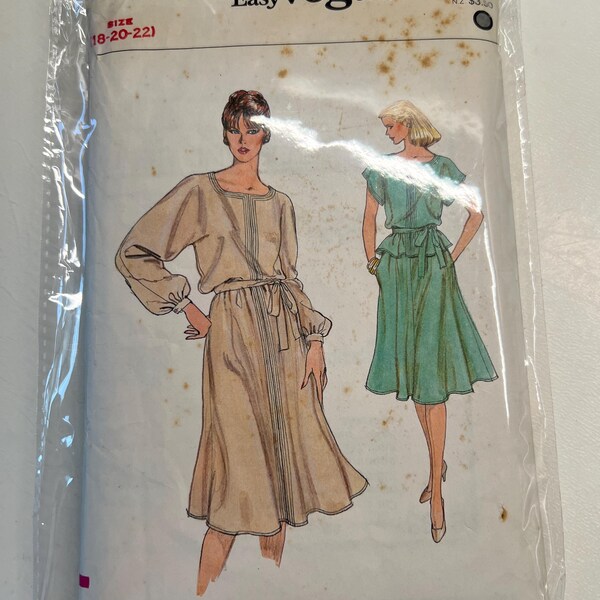 Simplicity 8482 Vintage 90s Sleeveless Pull Over Dress With Raised ...