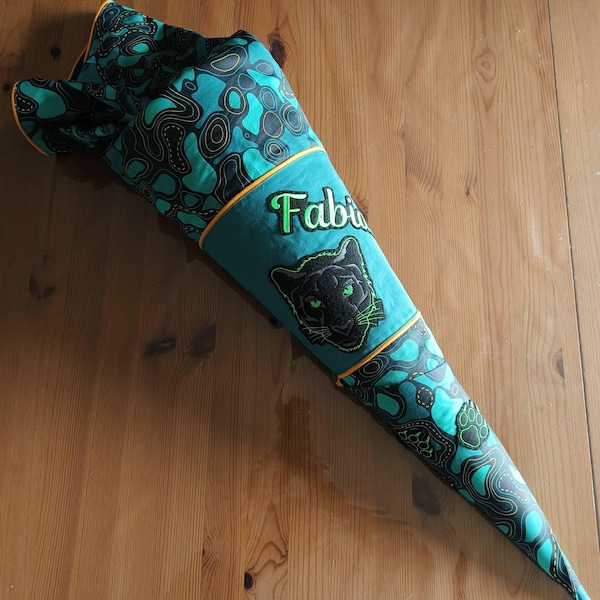 Drei Fragezeichen Schultüte, Zuckertüte 70cm Stoff, Name inklusive ...