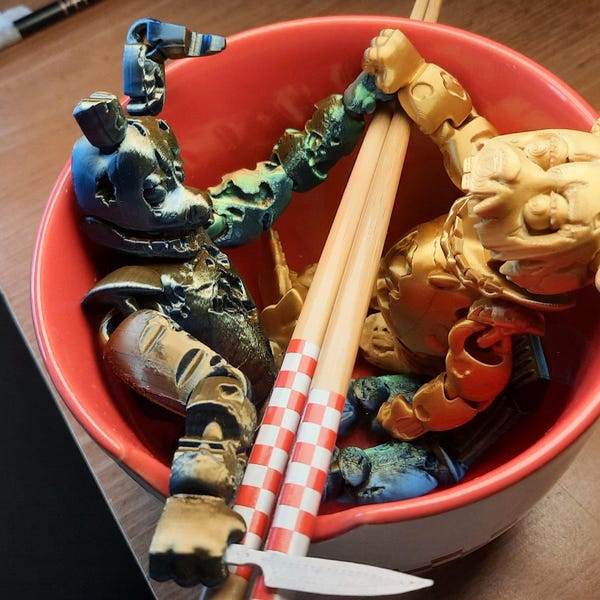 Labubu Skeleton Fidget Toy (flat Back) 3D Printed (each Sold Separately ...