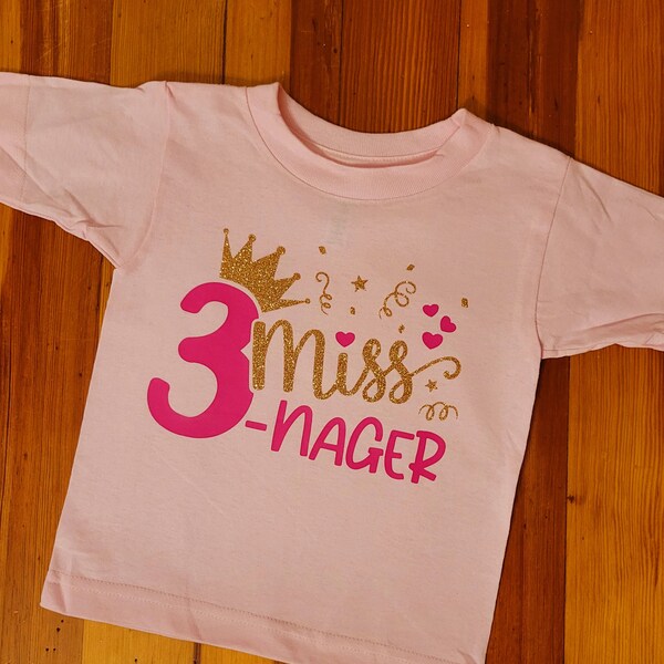 3rd Birthday Svg, Miss Threenager Svg, Third Birthday Svg, Birthday ...