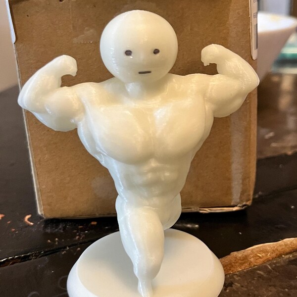 Buff Strong Smiski GLOW in the DARK Figurine | 3D Printed Funny Gifts ...