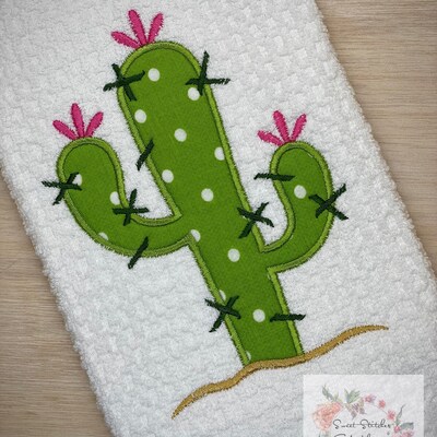Cactus Embroidery Design,cactus Applique Design,girls Applique,girls ...