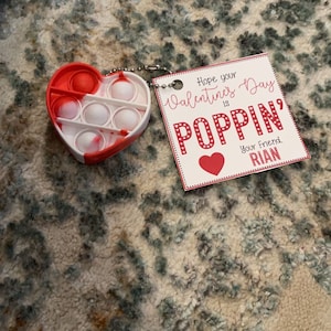 CUSTOM Hope Your Valentines Day is Poppin Digital Printable Pop It ...