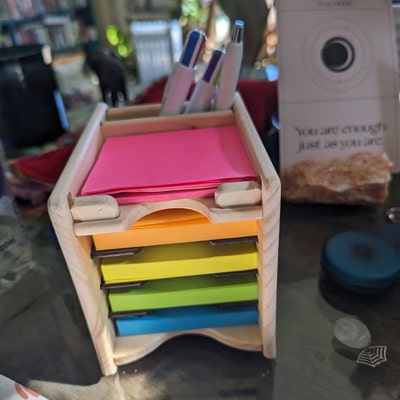 Sticky Notes Holder Pen Holder Sticky Notes 3x3 Sticky Notes Dispenser ...