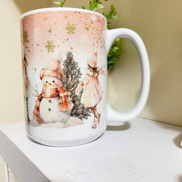 Pink Christmas Digital Design, Xmas Clipart, Cute Christmas Clipart ...