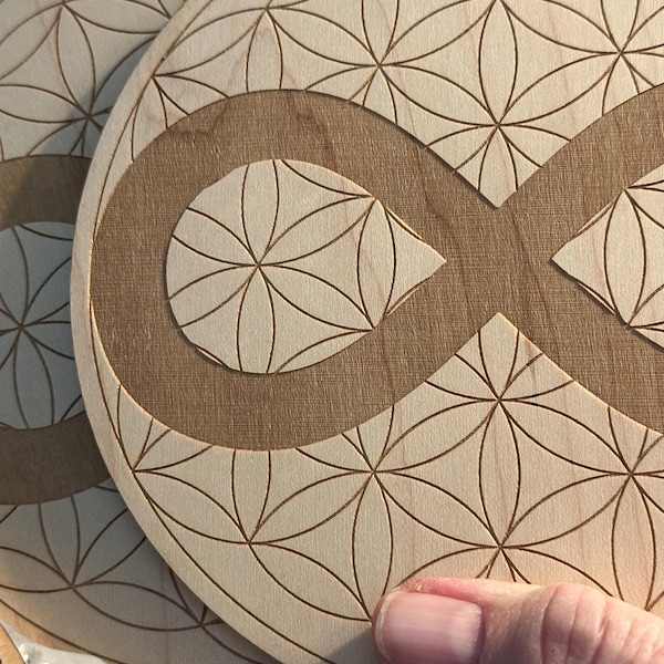 Infinity Flower of Life Crystal Grid - Infinity Crystal Grid - Altar ...