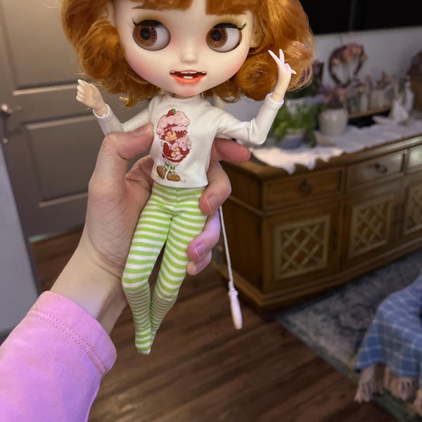 Neo Blythe Mary Jane Shoes With Flower - Etsy
