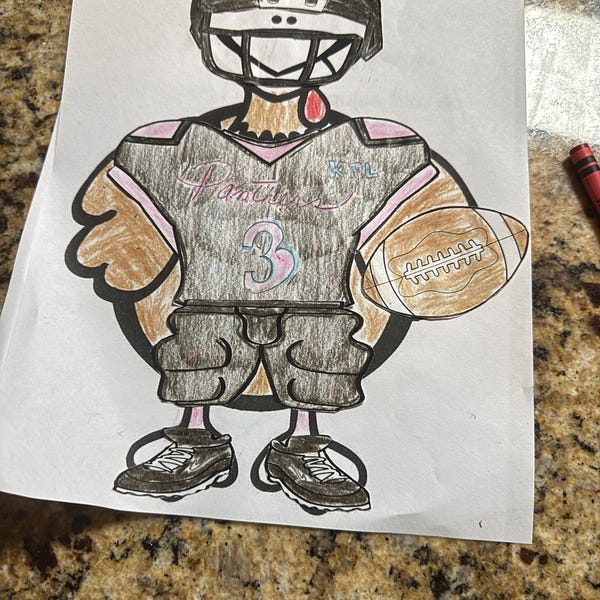 Disguise a Turkey-football Player Blank Template Disguise-resizable! - Etsy