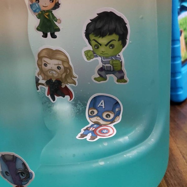 Superhero Super Heroes Avengers Sticker Sheet Chibi - Etsy