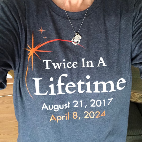 Eclipse Shirts 2024 Twice in A Lifetime Solar Eclipse Tshirts April 8th ...