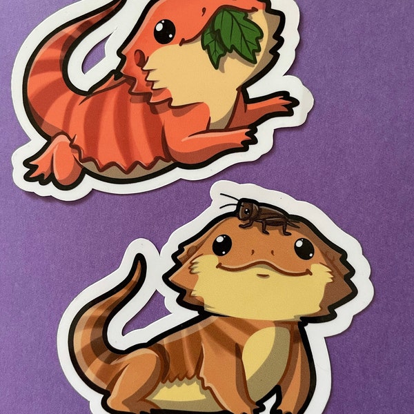 Super Kawaii Bearded Dragon With a Cricket! Adorable Kawaii Reptile ...