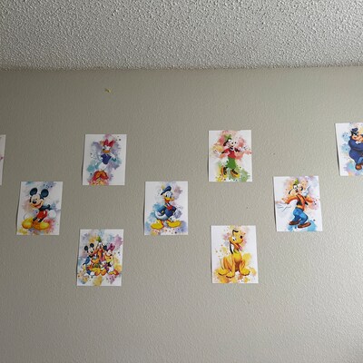Set 6 DISNEY PRINTABLE ART, Disney Print, Disney Poster Disney Wall ...