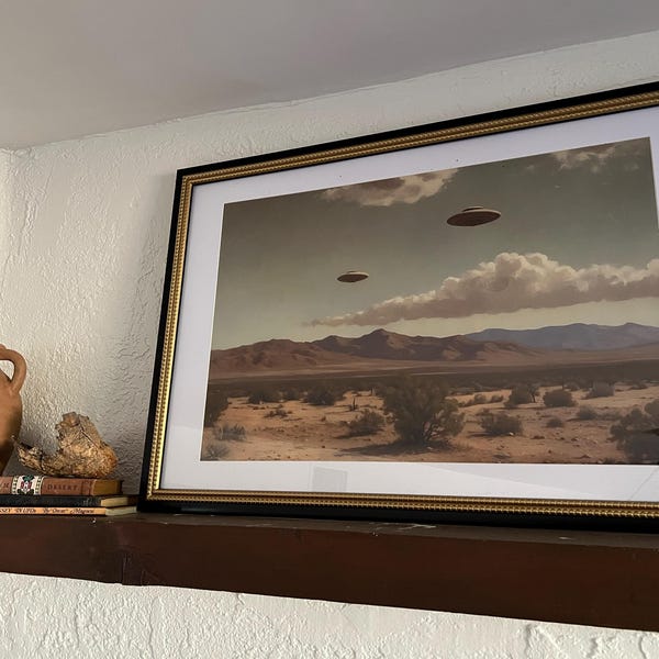 Printable UFO Canvas, Moody UFO Painting, Flying Saucer Art, Ufo Art - Etsy