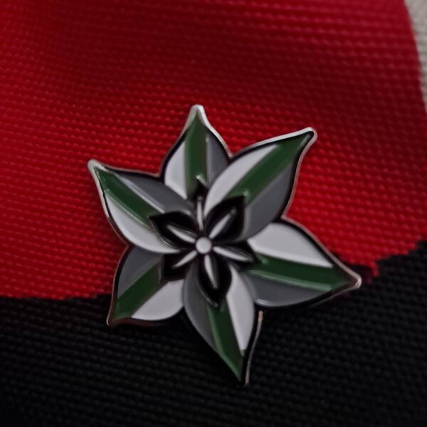 Demiromantic Pride Lily Soft Enamel Pin / Necklace / Keychain / Patch ...