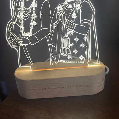Custom Photo Lamp,custom 3D Lamp Gift,custom Line Art Photo Lamp,custom ...