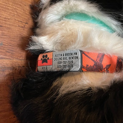 Love Your Pets Collar Soundless Designer Pet ID Tag Deep Engraved ...