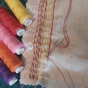 Linen Thread Natural Grey X 100 Meters Set of 1/5/10 Spools Czech Linen ...