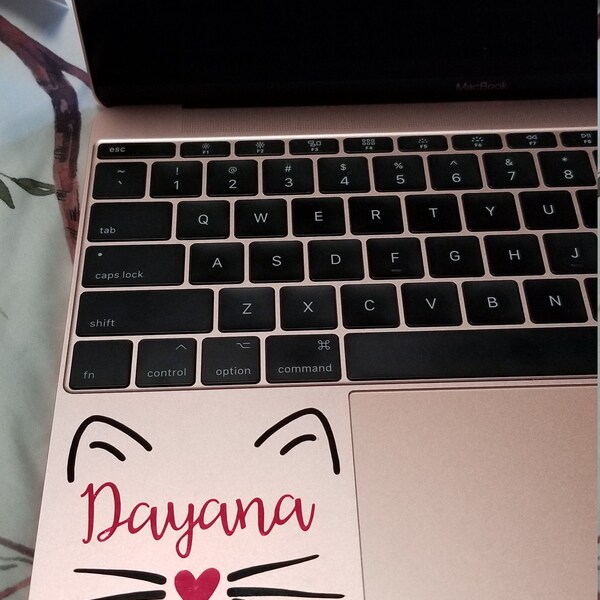 Personalized Cat Name Vinyl Decal Sticker Tumbler Cups Laptop iPad ...