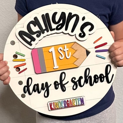 Interchangeable First Day of School Sign, 100th Day of School School ...