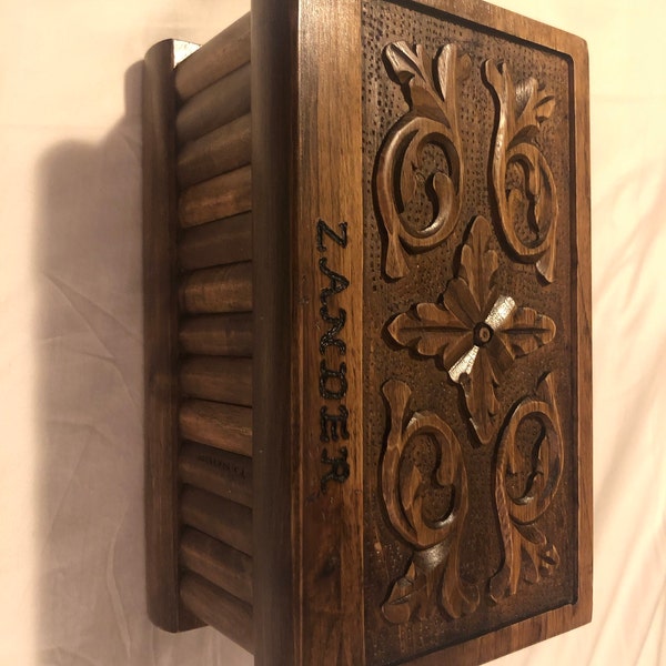 Large Puzzle Box for Adults, Secret Lock Box, Carved Puzzle Box ...