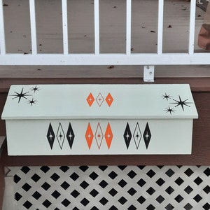 Astro Atomic Diamond DECAL Mailbox Address Numbers Retro Mid Century ...