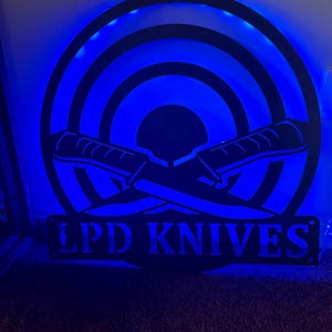 Custom Deer Hunting Monogram Metal Sign LED Lights,personalized Deer ...