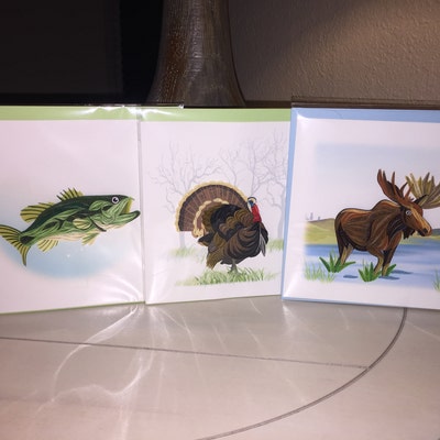 Bass Fish Card, Quilling Greeting Card, Handmade Greeting Card ...