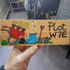 Allotment Plot Number Plaque, Personalised Allotment Sign, Wheelbarrow ...