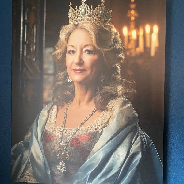 Custom Queen Portrait From Photo, Custom Royal Portrait, Custom ...