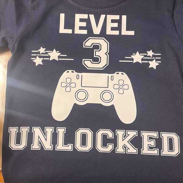 Level 3 Unlocked Svg, 3rd Birthday Svg, My 3rd Birthday Svg, Third ...