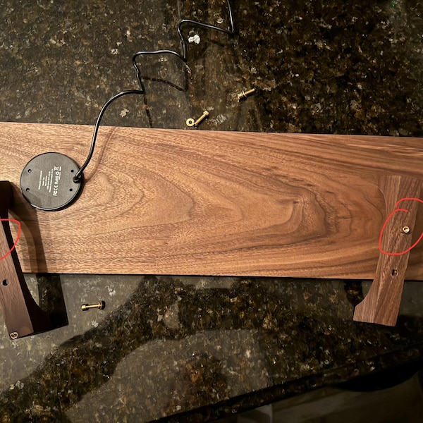 Black Walnut Wood Desk Organizer, Office Desk Accessories, Wood Docking ...