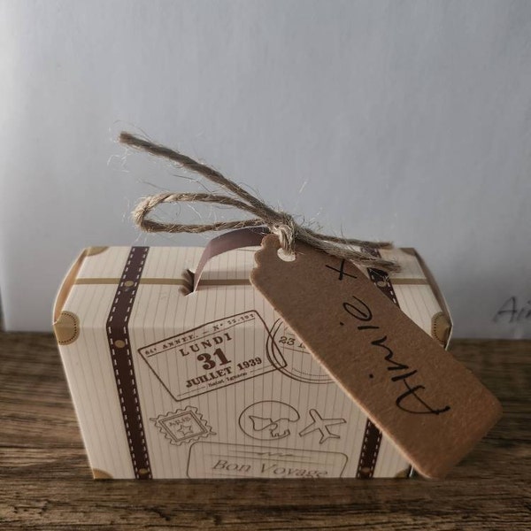 DIY Surprise Mini Suitcase & Mini GOLD Effect Passport Reveal Gift ...