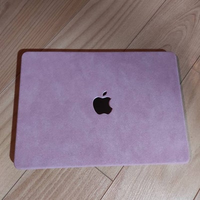 Frosted Leather Pink Hard Case Cover for MacBook Air 13 M1 M2 13.6 ...