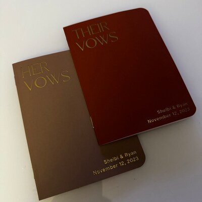 Vow Books Perfect for Your Wedding or Vow Renewal, Boho Neutral Colors ...