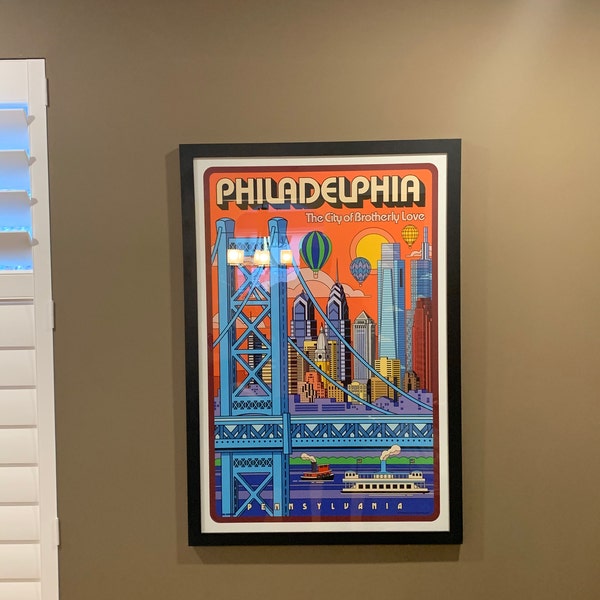 Philadelphia Poster, Philadelphia Wall Art, Philadelphia Art Print ...
