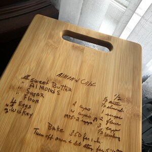 Create Your Own One-of-a-kind Cutting Board With a Handwritten - Etsy