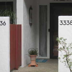 4 Inch Black House Numbers Traditional Address Numbers Apartment ...