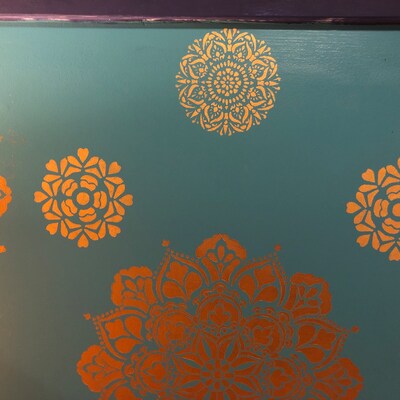 Large Quarter Mandala Circle Template Stencils 16 Sections - Etsy