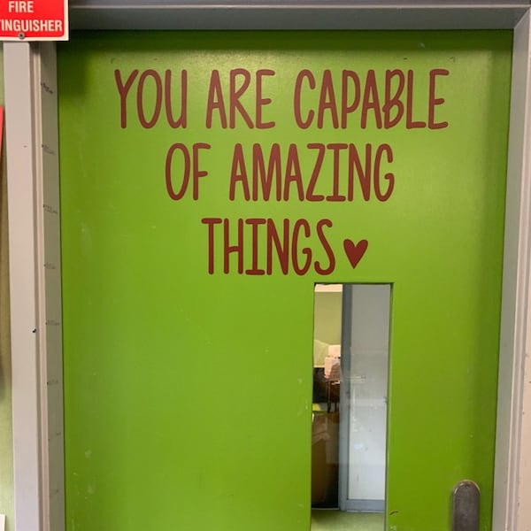 You Are Capable of Amazing Things Classroom Decal Back to School Vinyl ...